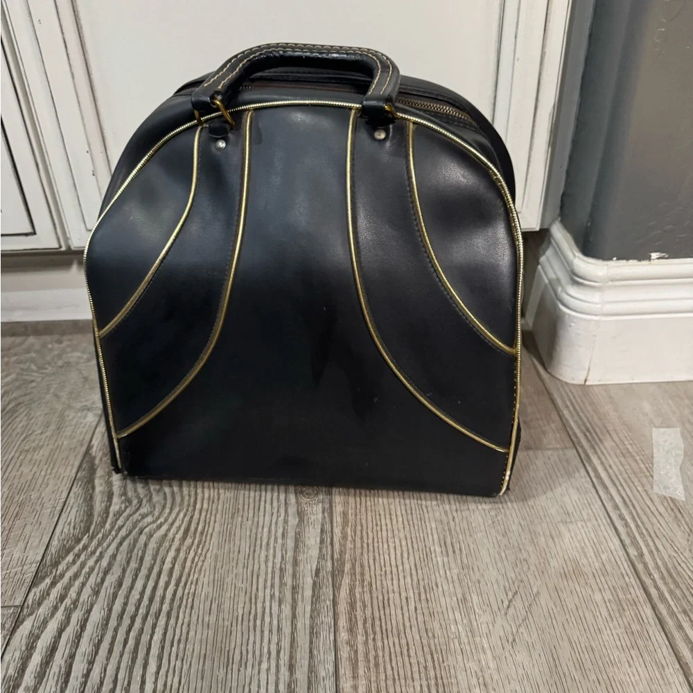 AMF | Bags | Vintage Amf Strikeline Blue Leather Bowling Ball Bag ...